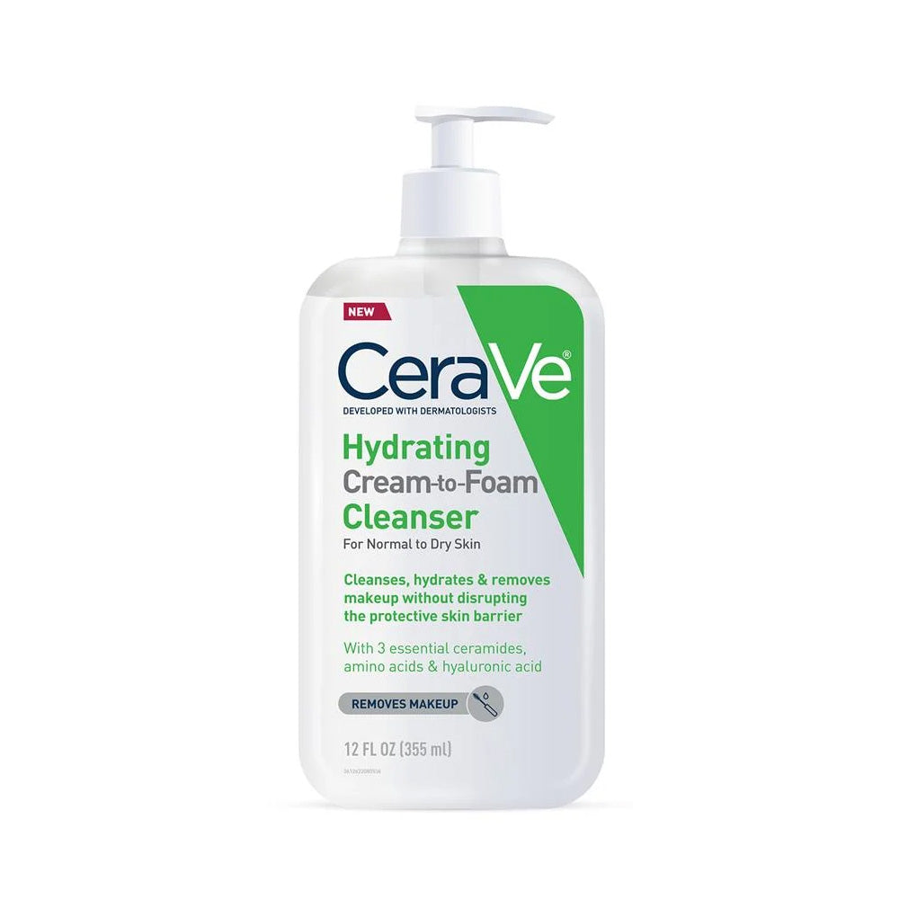 CeraVe Hydrating Cream-to-Foam Cleanser 355ml – GlowCare Pakistan