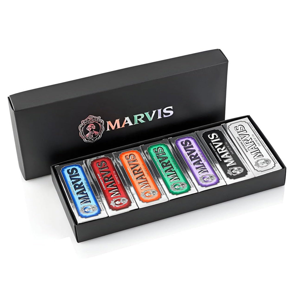 MARVIS Toothpaste Gift Set, 7 Flavors x 25 ml – GlowCare Pakistan
