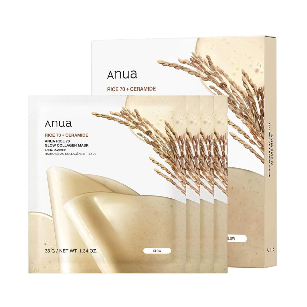 Anua Collagen Mask Set Rice 70 Glow - Hydrating and Firming – GlowCare ...